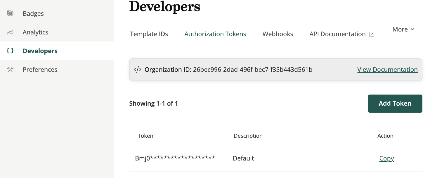 Different identifiers - IDs – Credly, Inc.